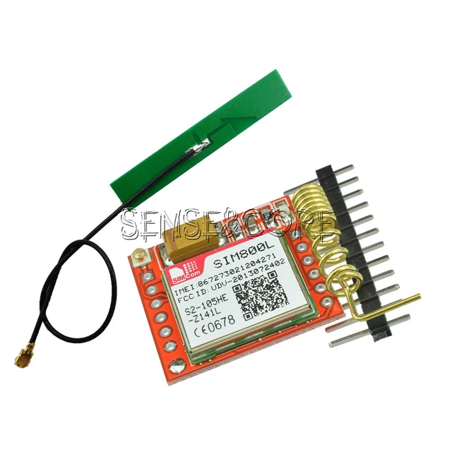 SMALLEST SIM800L GPRS GSM Module With Antenna Card Board Quad-Band ...