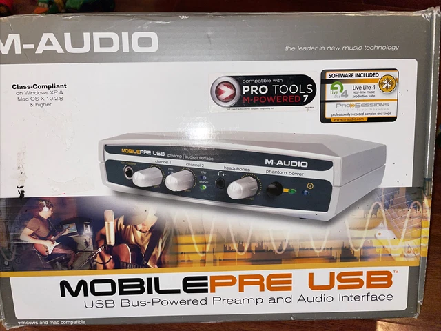 BRAND NEW M-AUDIO ML03-00146 MobilePre USB Bus-Powered Preamp & Audio ...