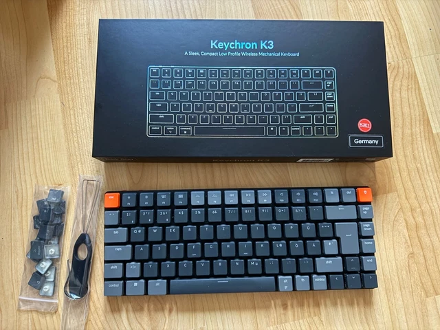 KEYCHRON K3 V1 Ultra-Slim mech. Keyboard,RGB,ABS Caps,Low profile,Hot ...