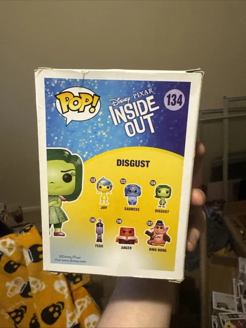FUNKO POP! DISNEY Pixar Inside Out Disgust #134 Vinyl Figure DAMAGED ...