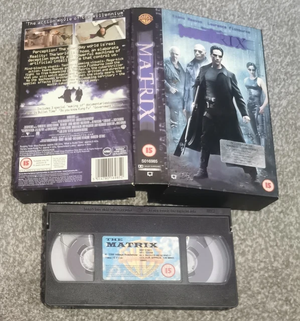 THE MATRIX ACTION Sci-Fi VHS Video Tape Film Small Collectors Case ...