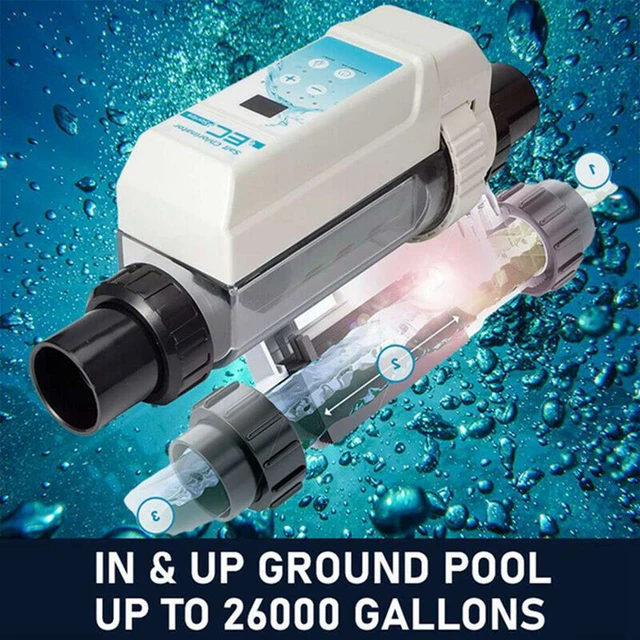 SALT WATER SWIMMING Pool System Salt Chlorine Generator for 10-26K Gal ...
