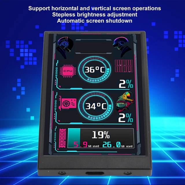 USB C SECONDARY Display Smooth Operation IPS Secondary Screen Temp ...
