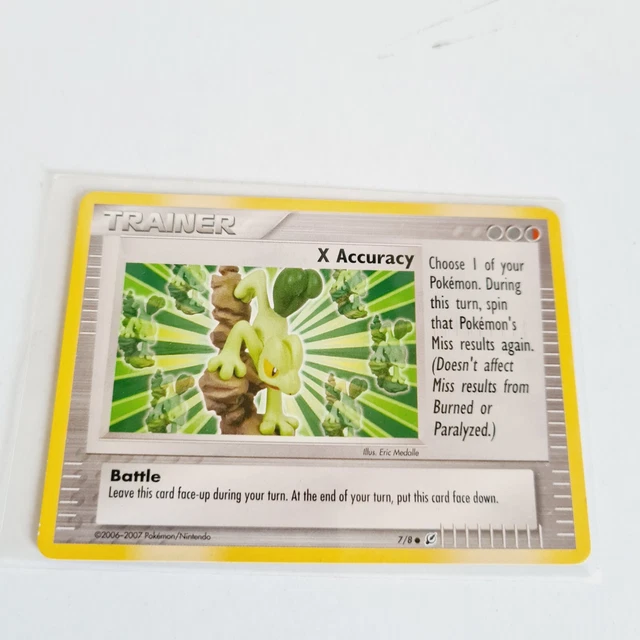 POKEMON TRADING FIGURE Game TFG Trainer Card 7/8 X Accuracy £12.00 ...