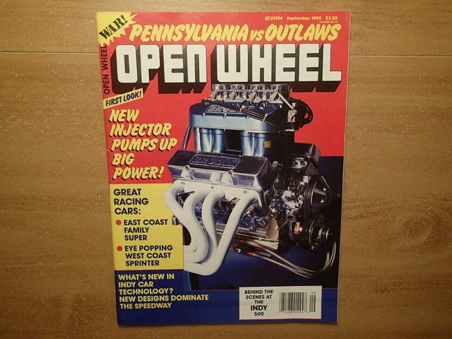OPEN WHEEL MAGAZINE-SEPTEMBER/1990-THE Indy 500 Coverage/PA vs Outlaws ...