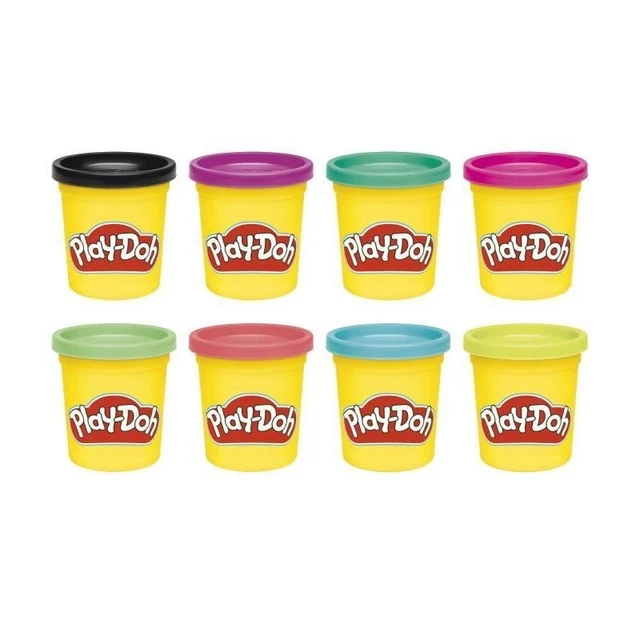 PLAY-DOH 8 POTS COULEURS vives, pots de pâte a modeler de 85 g EUR 21 ...
