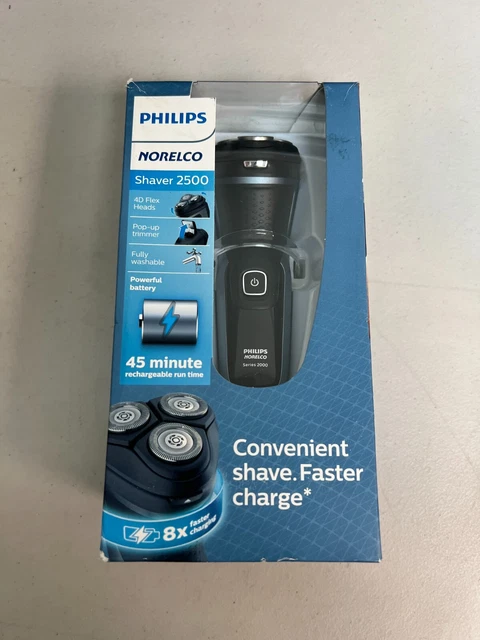 PHILIPS NORELCO MEN'S Shaver 2500 Pop up Trimmer, 4D Flex Heads, Fast ...