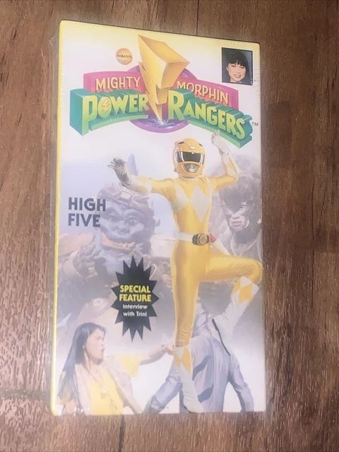 VHS MIGHTY MORPHIN Power Rangers High Five Trini Factory Sealed Brand ...