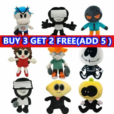 FRIDAY NIGHT FUNKIN Plush FNF Whitty and Boyfriend Soft Lemon Demon ...