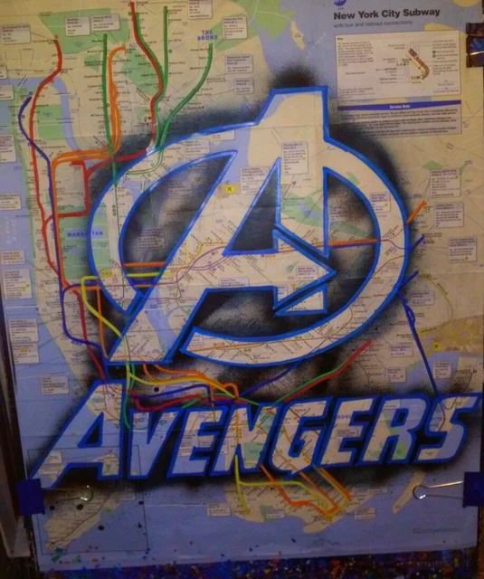 NYC GRAFFITI SUBWAY Map £57.07 - PicClick UK