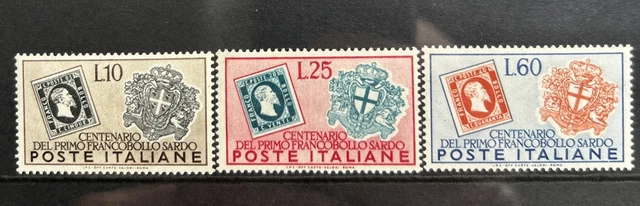 ITALY 1951 THE 100th Anniversary of Sardinia´s First Postage Stamp MNH ...