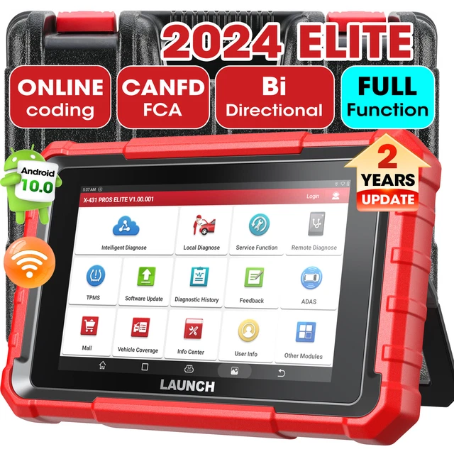 LAUNCH X431 PRO Elite OBD2 Valise Diagnostic Auto Codage ECU 37+ Services CANFD EUR 599,00 ...