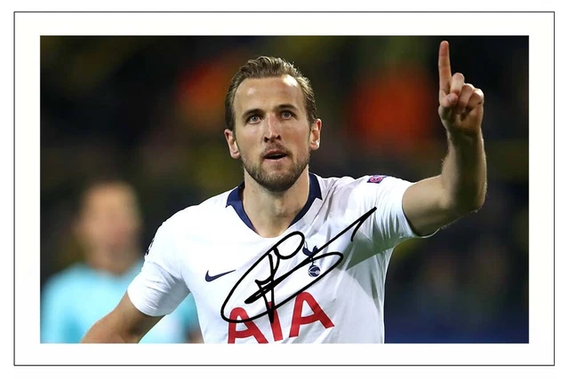 HARRY KANE TOTTENHAM Hotspur Signed Photo Print Autograph £2.99 ...
