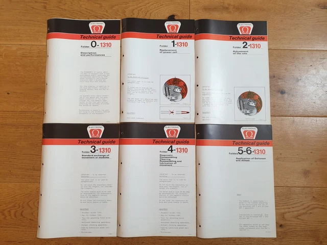 OMEGA TECHNICAL GUIDE for Calibre 1310 - For Watchmakers - VERY RARE ...