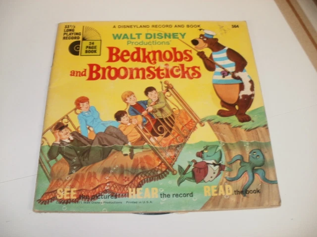 WALT DISNEY- BEDKNOBS And Broomsticks Read Along- Vinyl 7" 33Rpm Ps £5.99 - PicClick UK