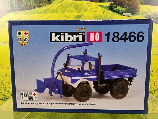 KIBRI H0 18466 Unimog mit Fronthäcksler THW OVP / F21 EUR 12,50 ...