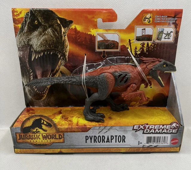 PYRORAPTER JURASSIC WORLD Dinosaur Extreme Damage Figure Toy Dominion ...