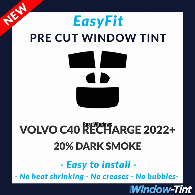 EASYFIT STATIC PRE Cut Window Tint For Volvo C40 Recharge 2022 20% Dark ...