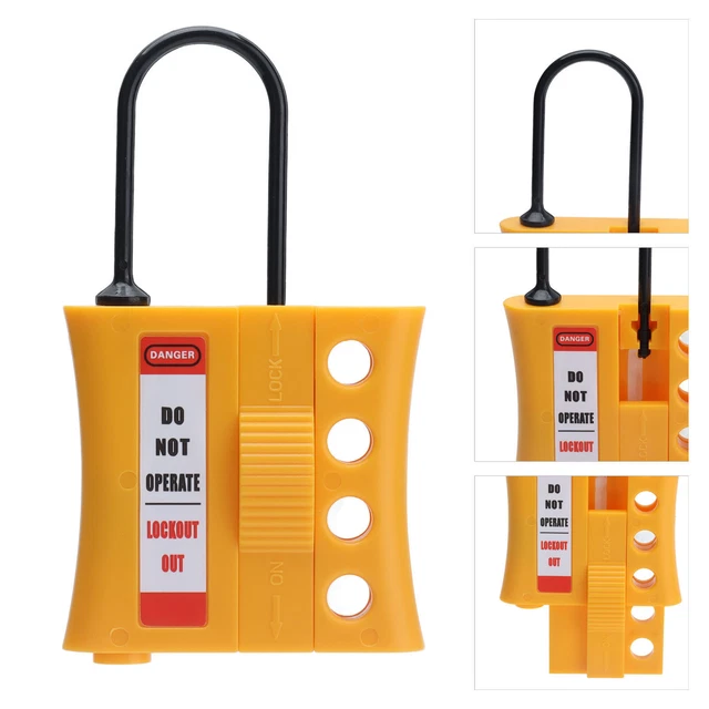 HASP TAGOUT STOP Lockout 4 Hole Insulated Loto Safety Lock For 36m ...