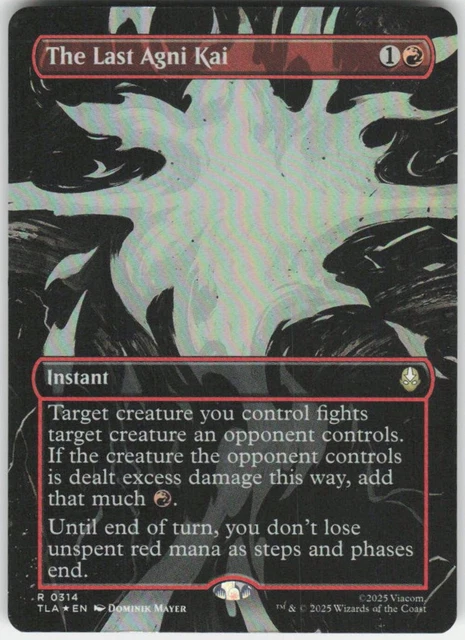 THE LAST AGNI Kai (Borderless Foil) R Avatar: The Last Airbender 314 NM ...