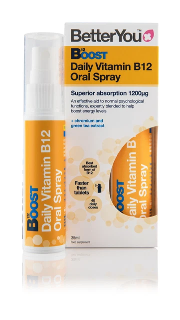 2XBETTERYOU B12 BOOST Spray - 25ml £14.99 - PicClick UK