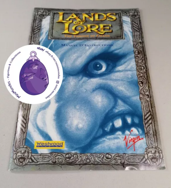 LIVRET BOOKLET, PC game, jeu, Lands of Lore, Manuel instruction, Throne ...