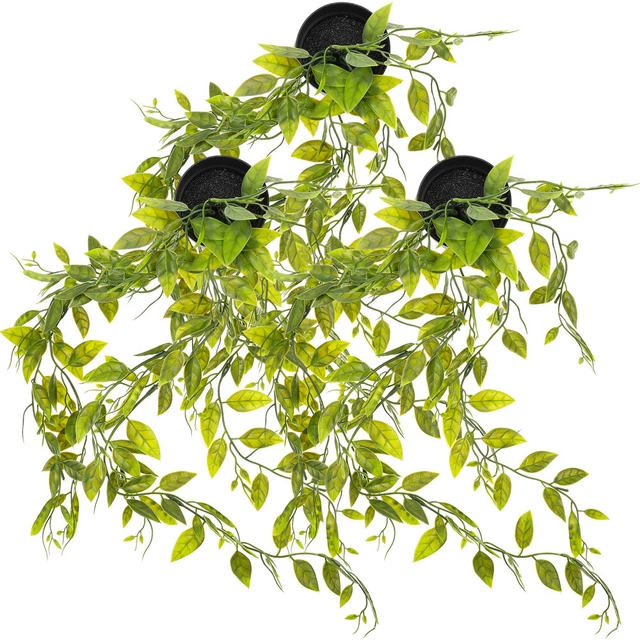 3 PCS FAIRE La Fête Cerceaux De Cheveux Plante Artificielle Suspendue ...