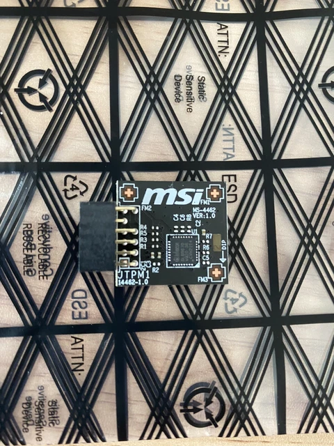 MSI TPM SPI Module MS-4462 12-1 Pin Windows 11 ready FAST DISPATCH EUR ...