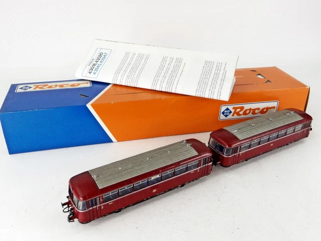 ROCO 43018 SCHIENENBUS mit Beiwagen VT 98 DB, HO, DC ⚠️leicht gealtert ... ROCO 43018 SCHIENENBUS mit Beiwagen VT 98 DB, HO, DC ⚠️leicht gealtert ...