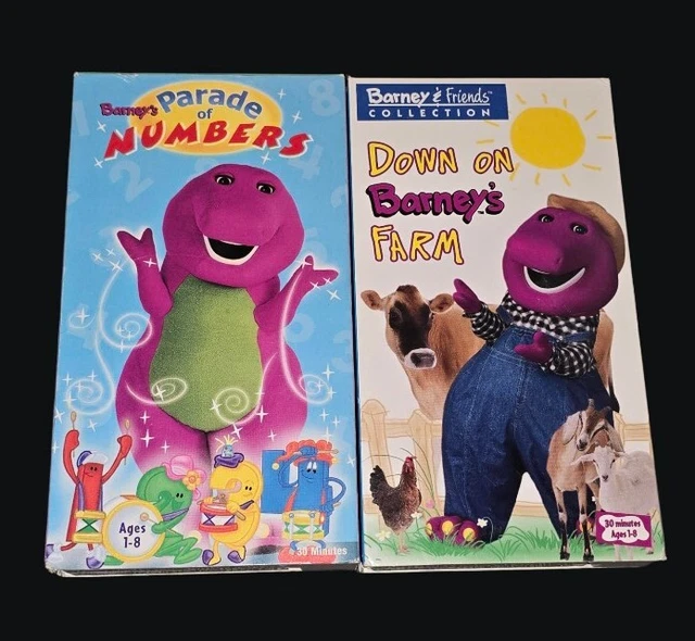 BARNEY & FRIENDS Parade Of Numbers VHS Video Tape Kid's Educational ...