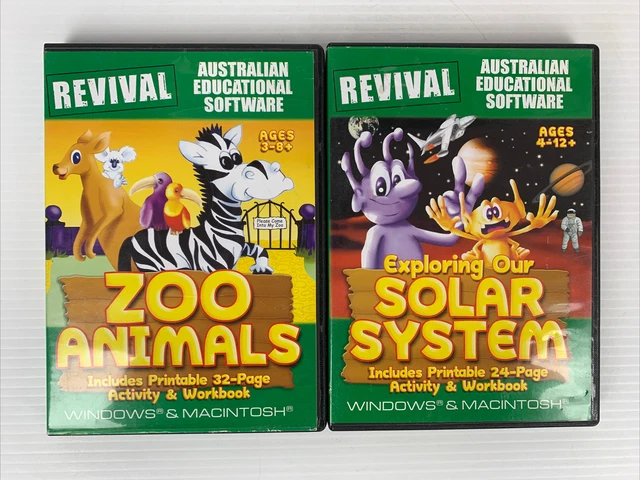 REVIVAL PC KIDS - Australian Educational Software - Zoo Animals + Solar ...