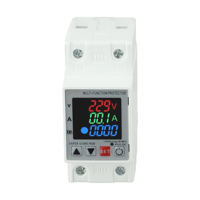CURRENT PROTECTION RELAY with Adjustable Settings Mounted on Din Rails ...