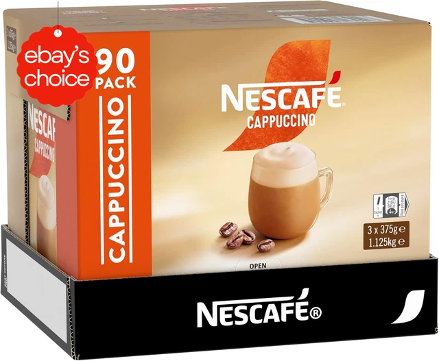 CAPPUCCINO INSTANT COFFEE Mix Sachets Pack of 90 Count Convenient On ...