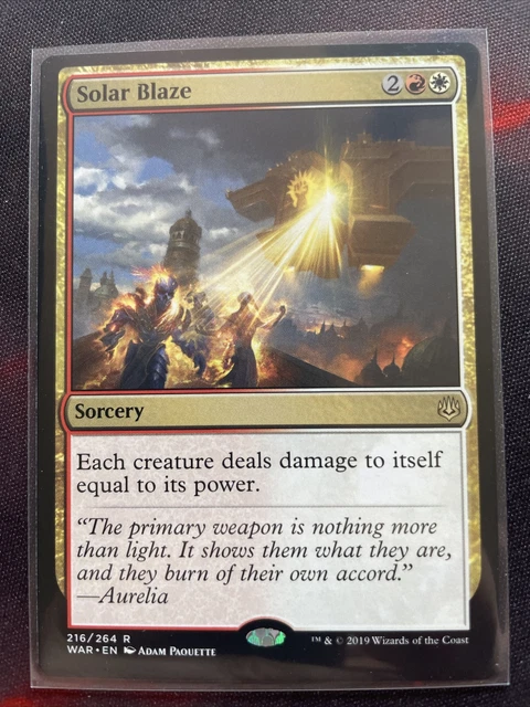 MTG SOLAR BLAZE War of the Spark 216/264 Regular Rare EUR 1,35 ...