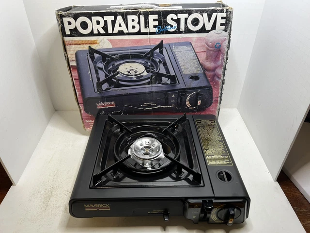 MAVERICK MODEL B1 Portable Butane Cannister Camping Stove New w/ Box ...