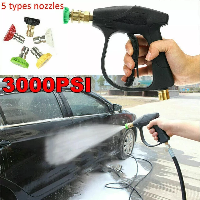 3000PSI HIGH PRESSURE Washer Spray Gun 5 Nozzle Kit Jet Lance Trigger ...