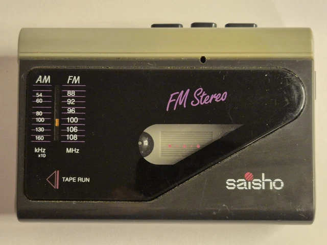VINTAGE SAISHO PORTABLE Stereo Radio Cassette Recorder £15.00 - PicClick UK