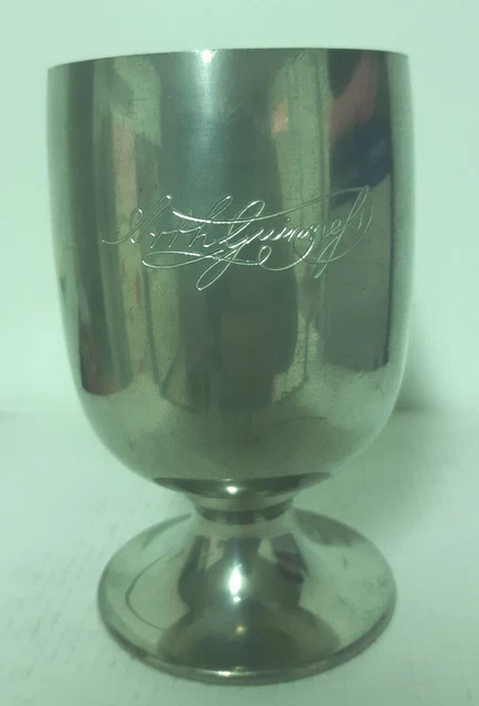 GUINNESS PEWTER GOBLET signed Arth Guinness Vintage Rare £30.00 ...