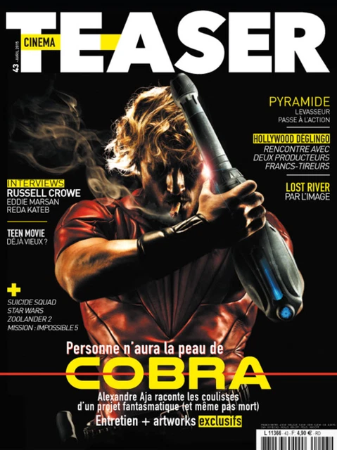 MAGAZINE CINÉMA TEASER n° 43 - COBRA, Alexandre Aja (NEUF) EUR 29,95 ...