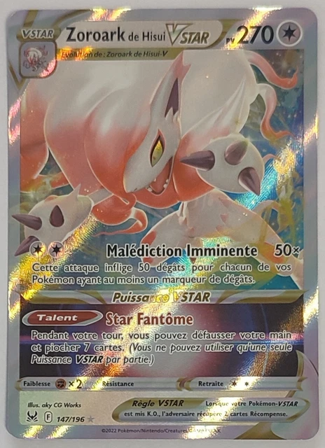 CARTE POKÉMON ZOROARK de Hisui Vstar 147/196 EB11 : Origine Perdue Neuve FR EUR 4,90 - PicClick FR