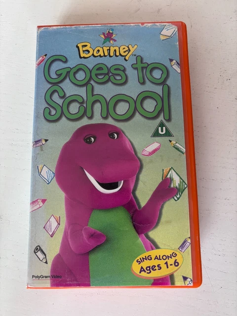 BARNEY GOES TO school VHS VIDEO £16.31 - PicClick UK