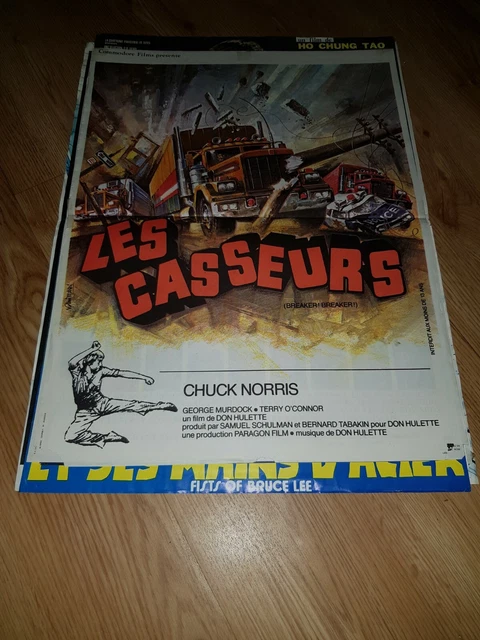 AFFICHE DE CINÉMA d'époque du film: LES CASSEURS de 1977 (40x60cm) EUR ...