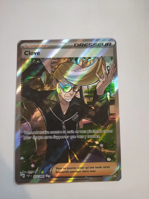 CARTE POKÉMON CLOVE full art 227/091 ultra rare EV4.5 destinées de ...
