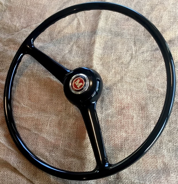 CLASSIC MINI MK1 Morris Steering Wheel + Bakelite Horn Push / Bmc ...