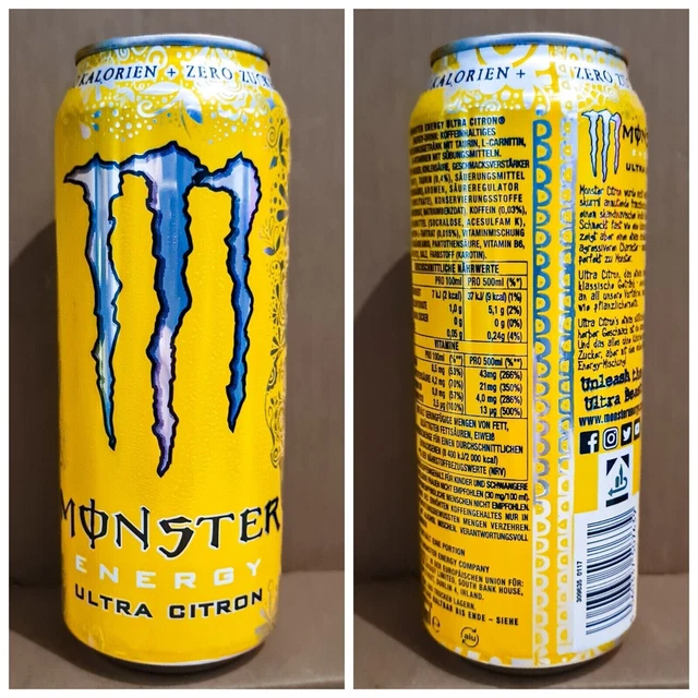 MONSTER ULTRA CITRON 500 ML Deutschland SKU 1117 | 1 Volle Dose EUR 19 ...