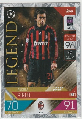 MATCH ATTAX 2022/23 Andrea Pirlo Ac Milan Legend Card New £2.00 ...