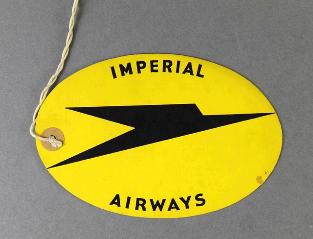 IMPERIAL AIRWAYS VINTAGE Airline Freight Luggage Label Baggage Tag Bag ...
