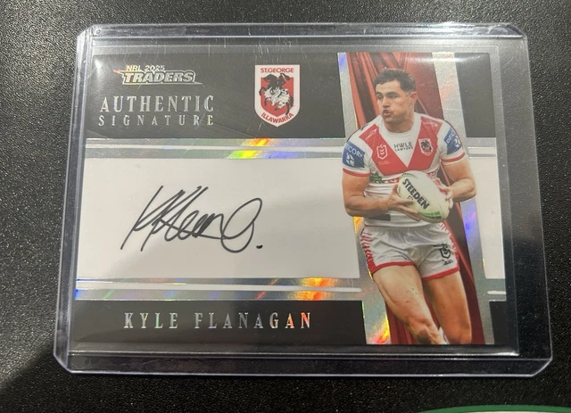 NRL TRADERS 2025 Kyle Flanagan Authentic Signature Elite Select ...
