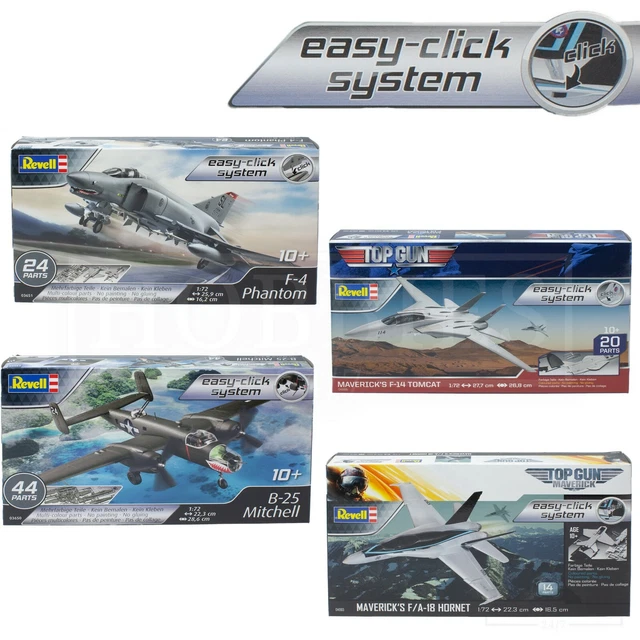 REVELL PLANES 1/72 Scale Easy Click System Model Kits No Painting ...
