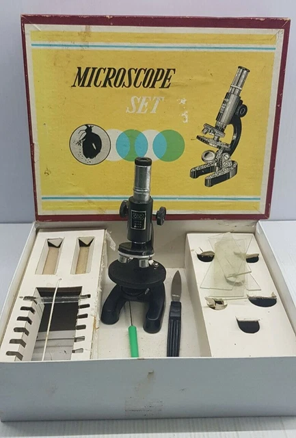 VINTAGE RETRO COC Japan Microscope kids set incomplete for display $14. ...